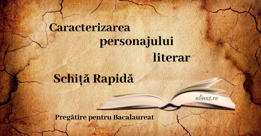Caracterizarea personajului literar - schiță rapidă - Alina S